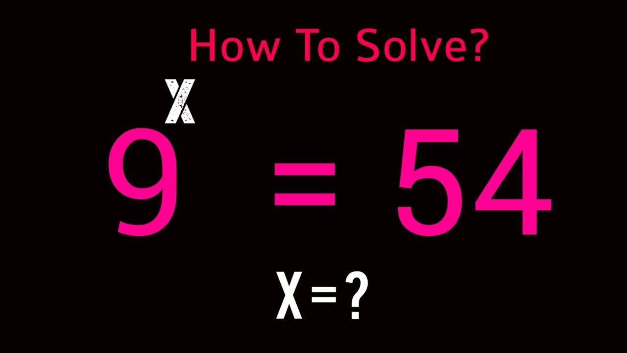 Algebra Exponential Equations ️ - YouTube