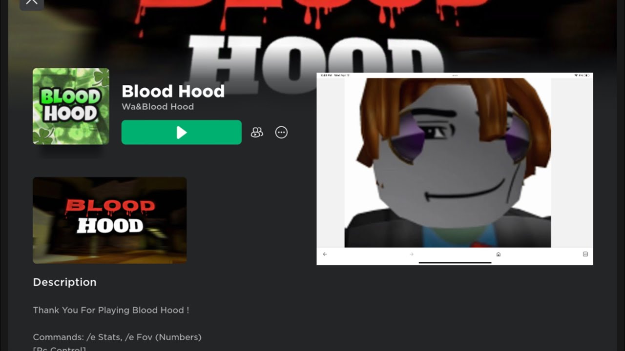 Blood hood rage roblox - YouTube