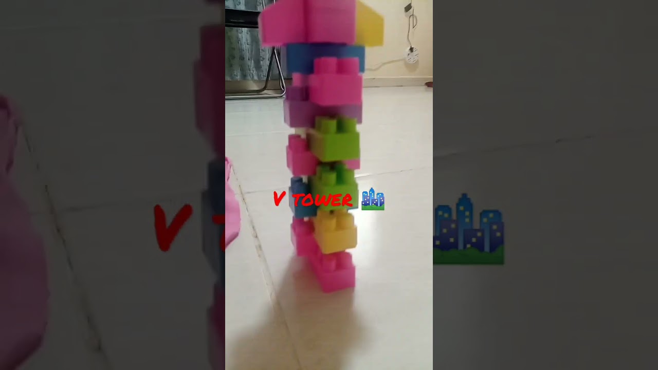 this is a v tower when I grow up I will make this tower and subscribe ...