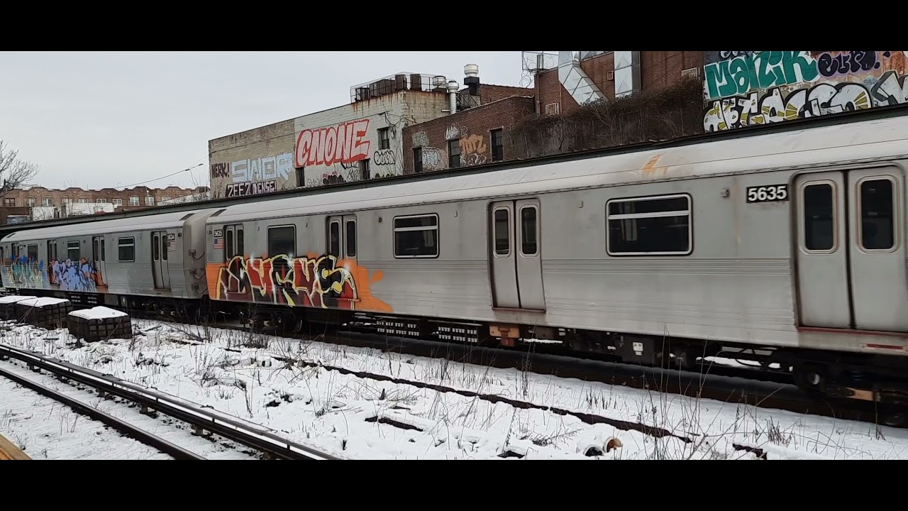 MTA Rare:Vandalized R46 (R) Train bypassing 8th Avenue on the way to ...