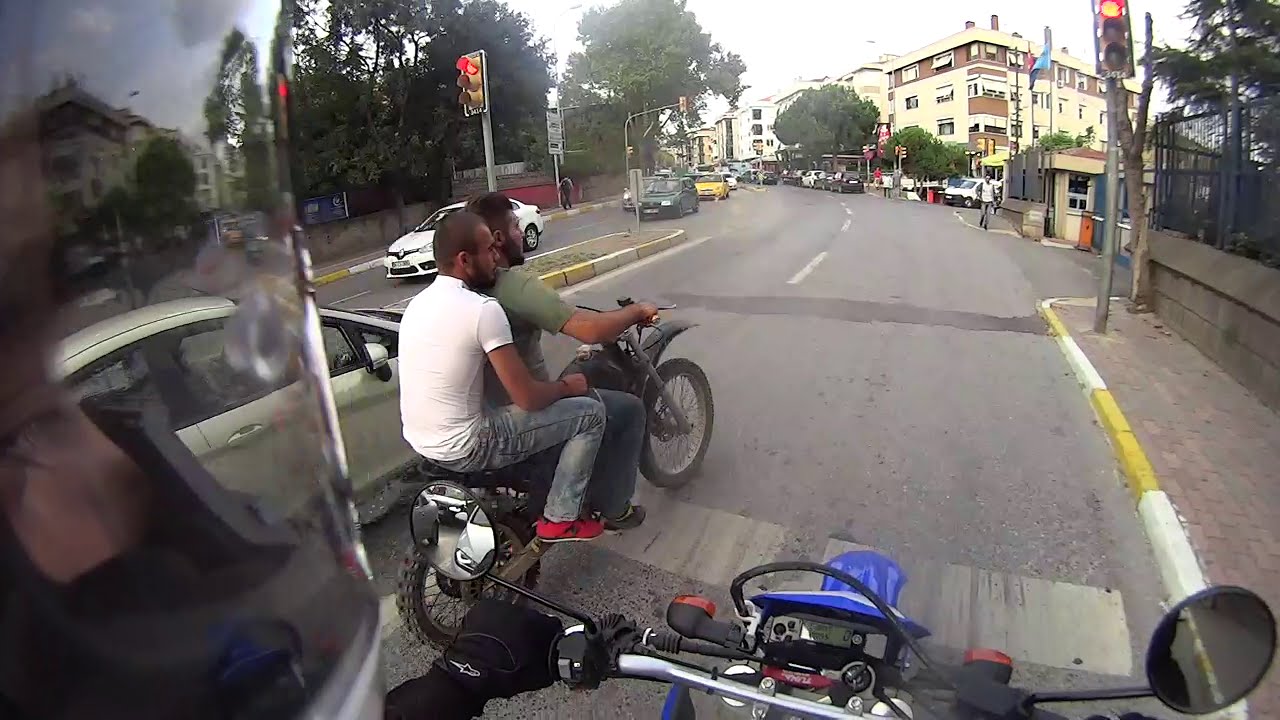 Yamaha WR250R Riding With A Old Dirt Bike - YouTube