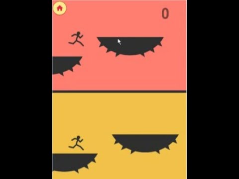 Double stickman jump game best score 48 - YouTube
