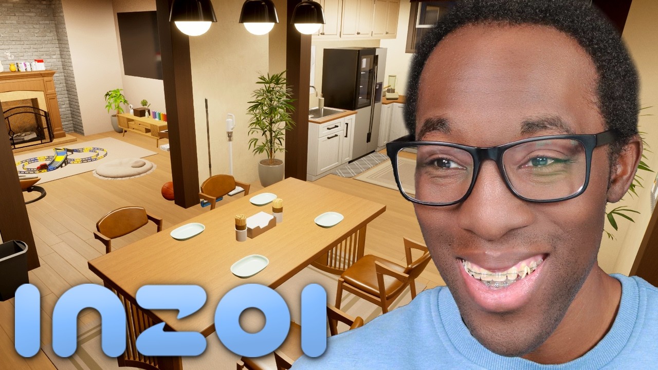 I built my DREAM mid-century modern home in InZOI! - YouTube