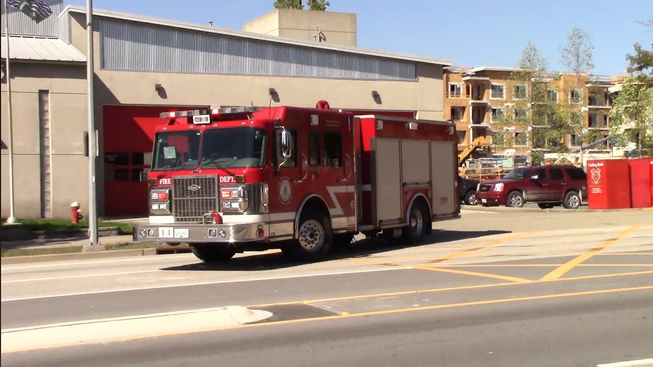 Township of Langley Fire spare Engine 4 Responding - YouTube