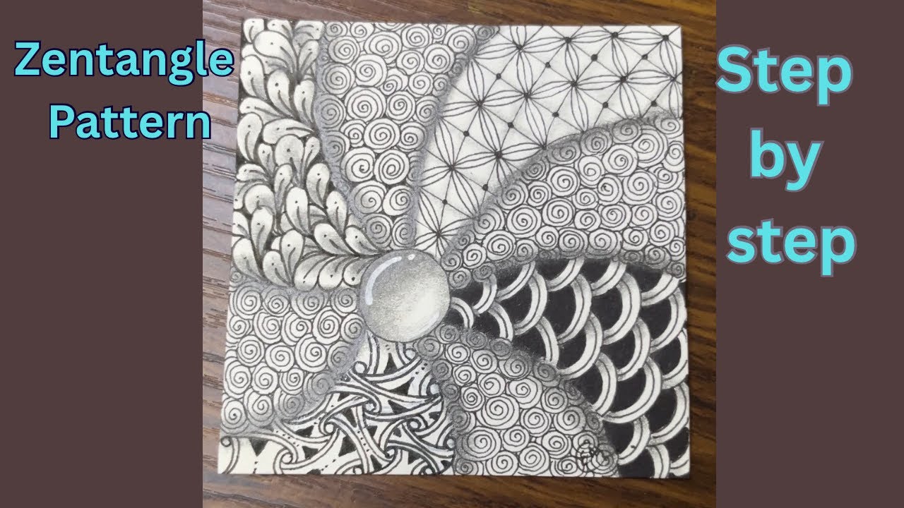 When Lines Meet Mindfulness – Zentangle Magic”| Drawing Tutorial For ...