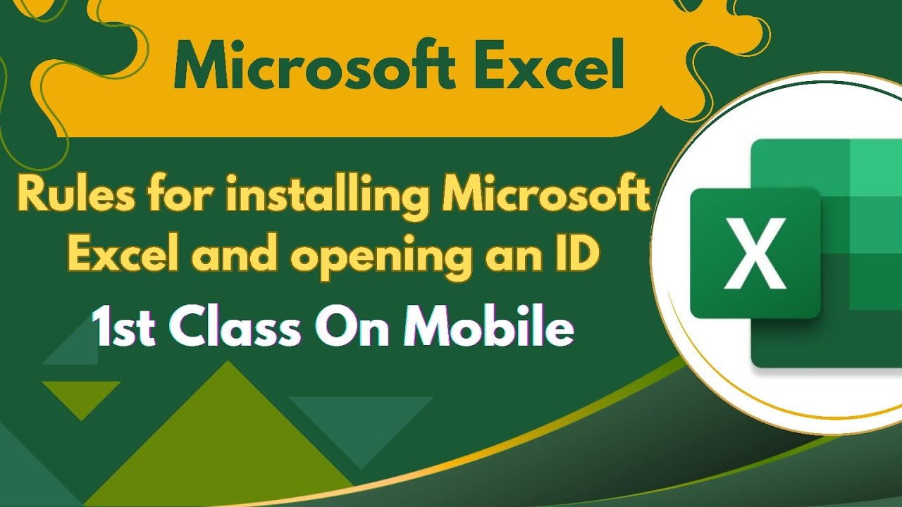 Microsoft Excel Installing & Opening ID - YouTube