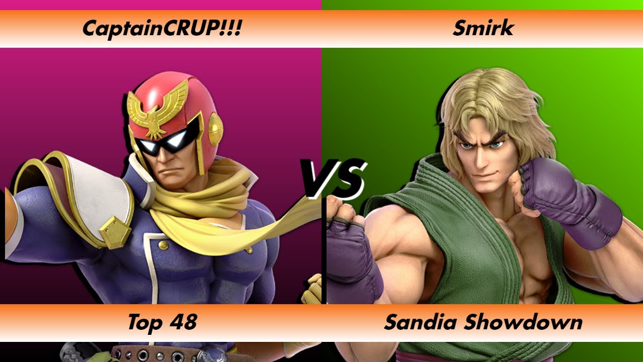 Sandia Showdown Top 48 - CaptainCRUP!!! (Captain Falcon) vs Smirk (Ken ...