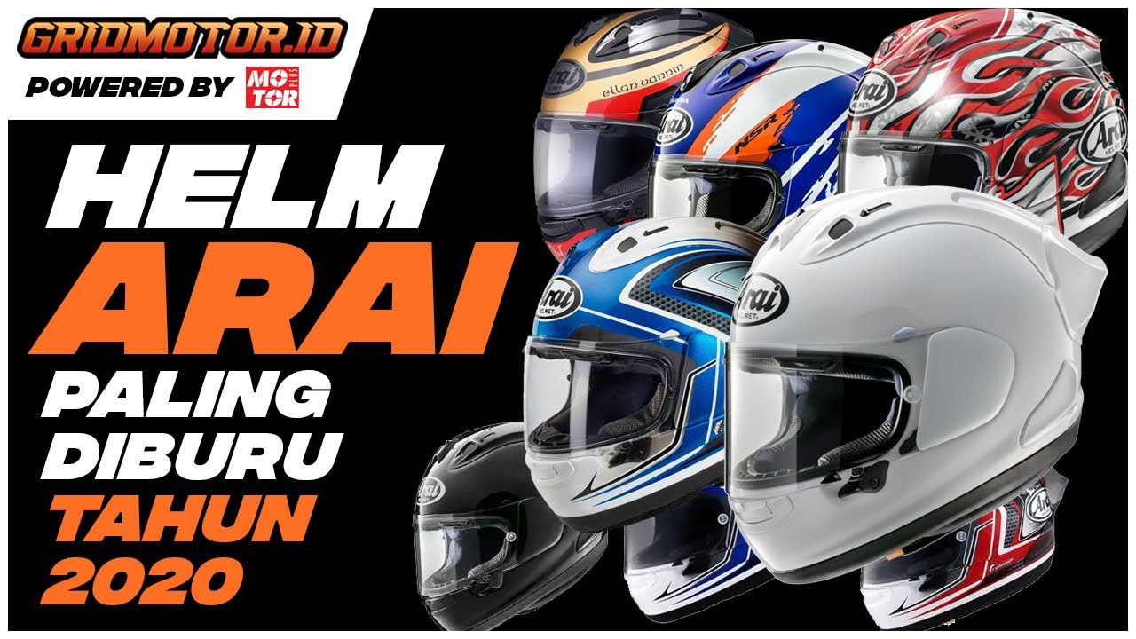 Helm Arai RX-7 Paling Diburu Tahun 2020 GridMotor - YouTube