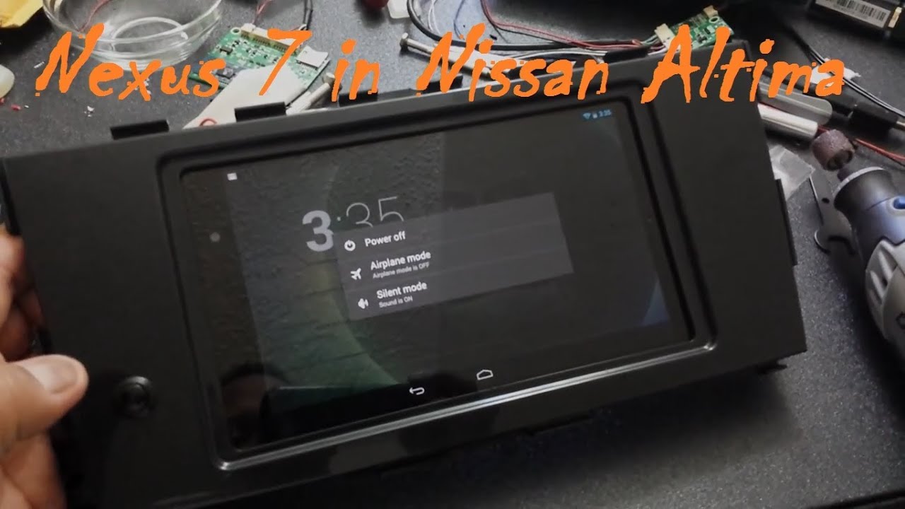 Nexus 7 (2013) tablet PC computer mounting installation in Nissan ...