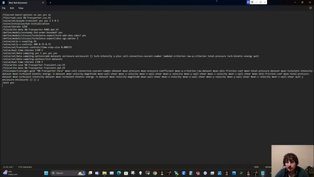 How to Create a Fluent Journal File for a HPC using GUI and Command Line - HLES Example - YouTube