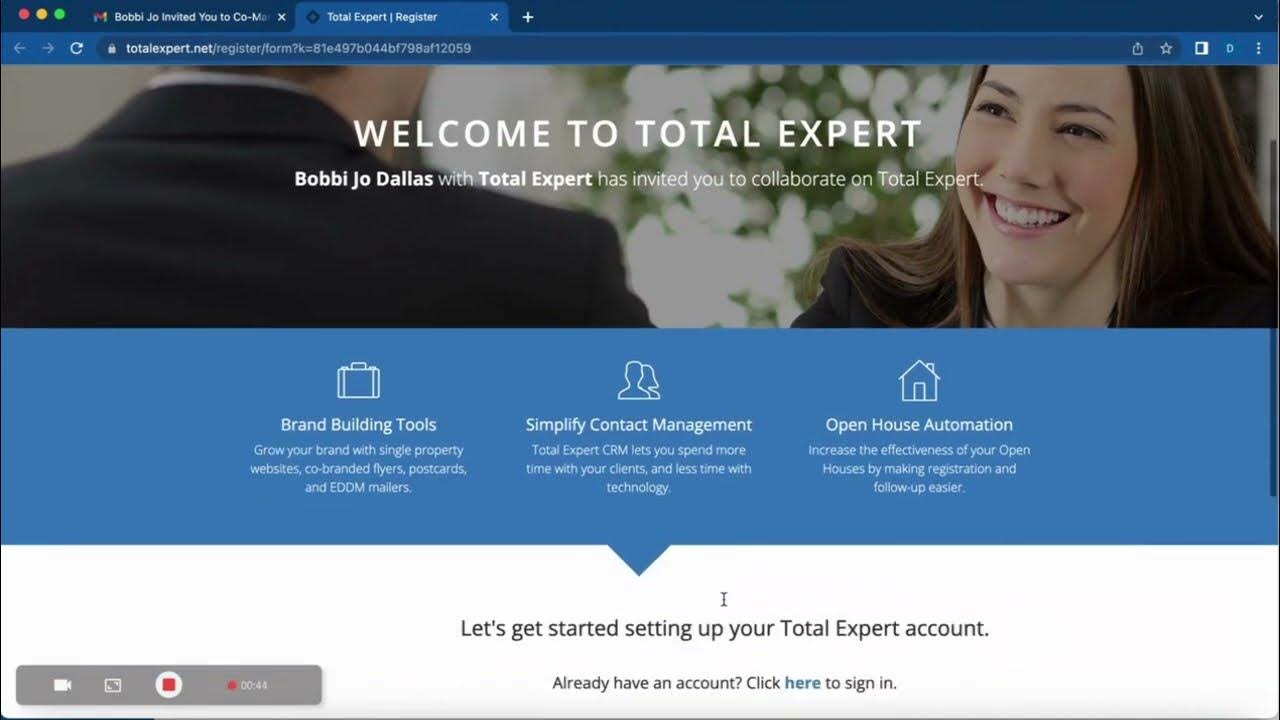 Agent Tutorial: Creating Your Account - YouTube