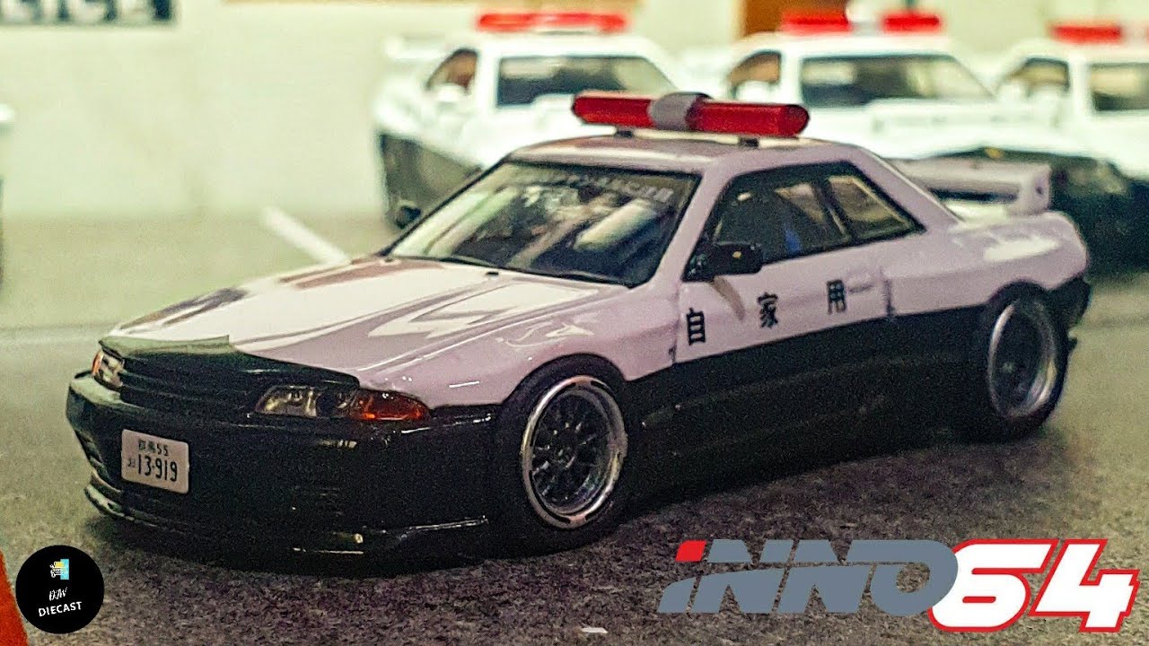 Nissan Skyline GTR R-32 Pandem Japanese Police Car by Inno64 | UNBOXING ...