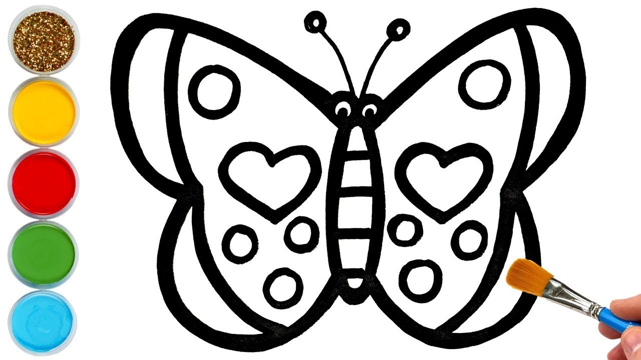 🦋🎨 Fluttering Fun: Butterfly Drawing, Painting, and Coloring for Kids ...