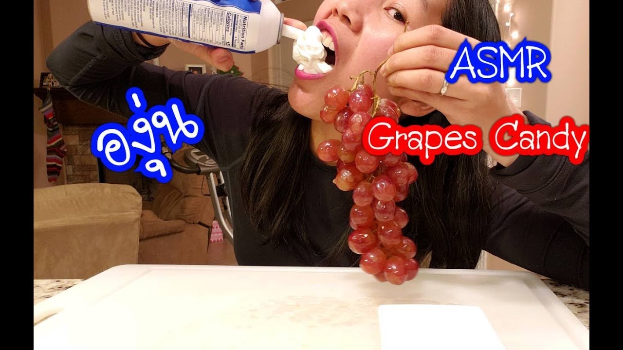 ASMR Candy Grapes Extreme Eating Sound| No talking|Mukbang - YouTube