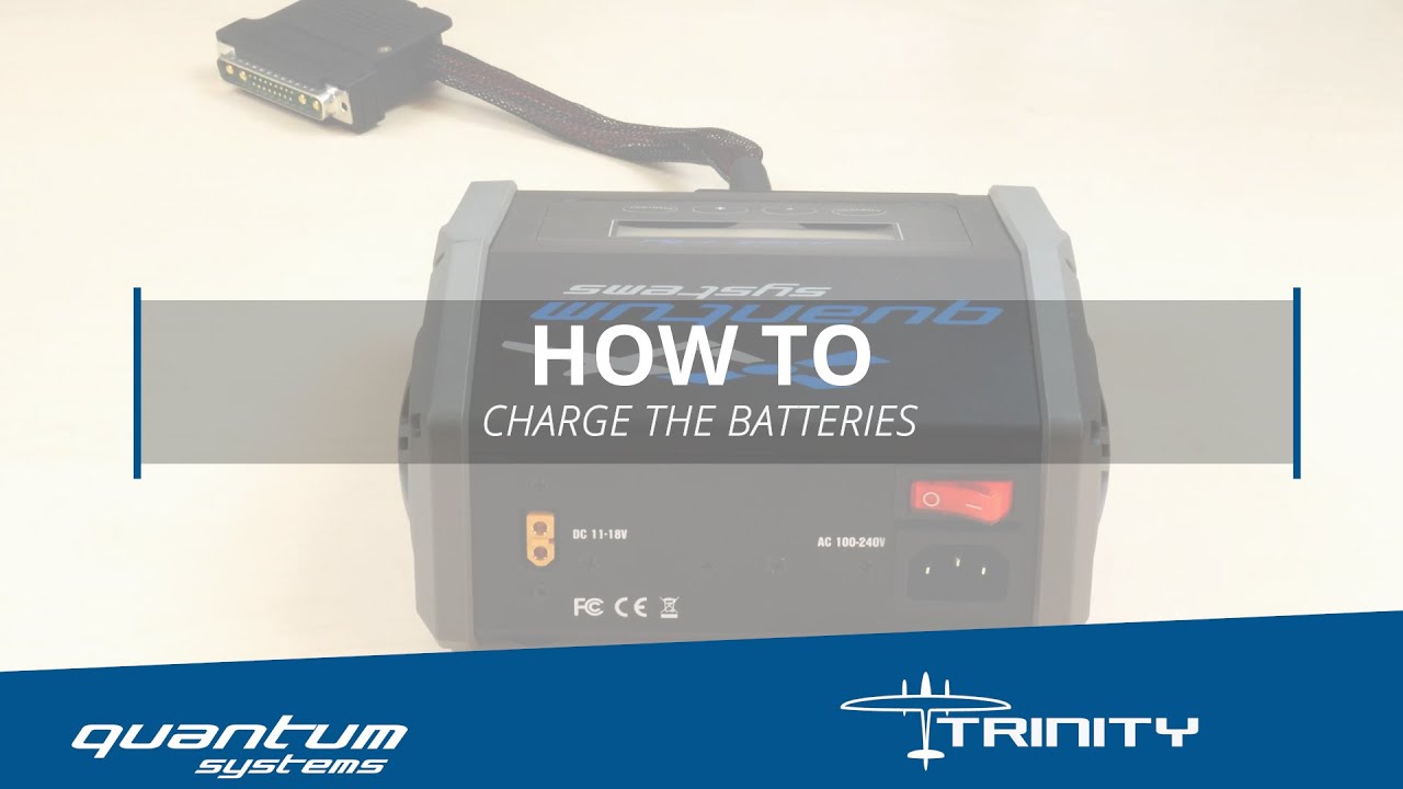 Quantum-Systems - How to charge the battery of the Trinity UAV - YouTube