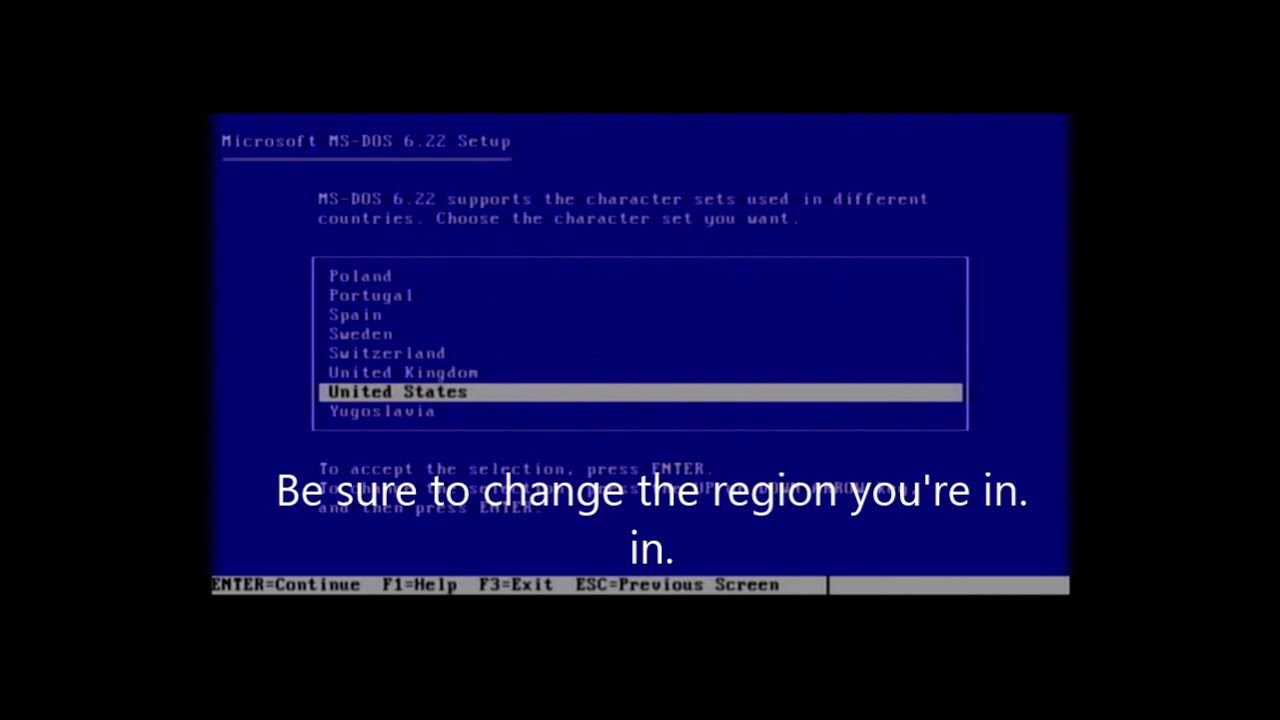 Installing DOS 6.22 from Floppy Disks. Full Install, easy instructions. - YouTube