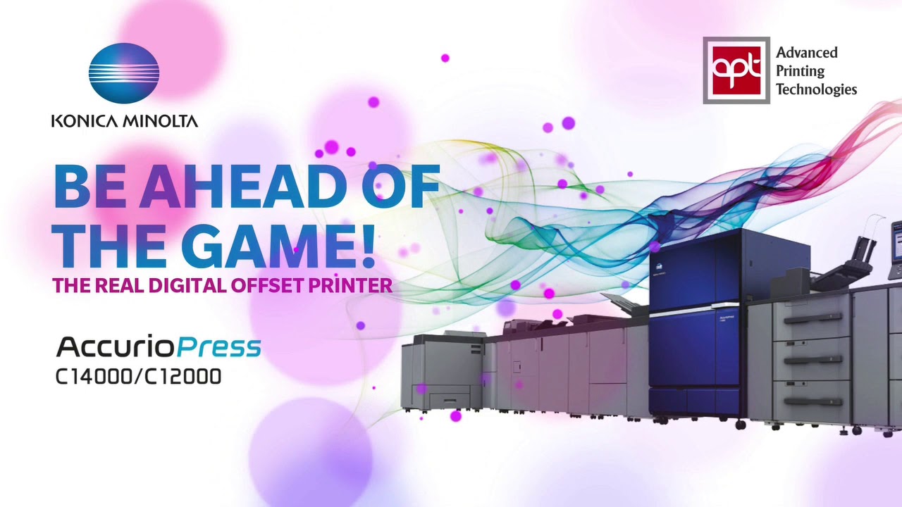 Konica Minolta Accurio Press C12000/14000 - YouTube