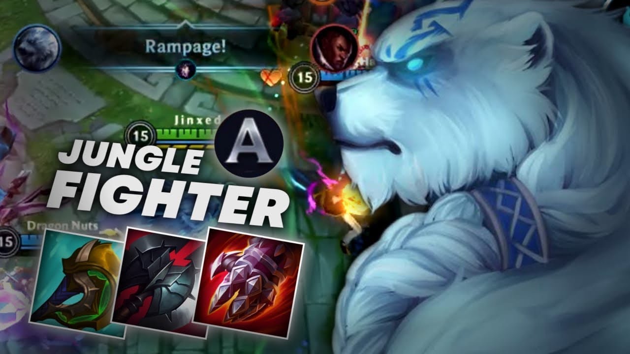 VOLIBEAR WILD RIFT : BUILD JUNGLE FIGHTER IS OP ! GAMEPLAY ( A RATING ...