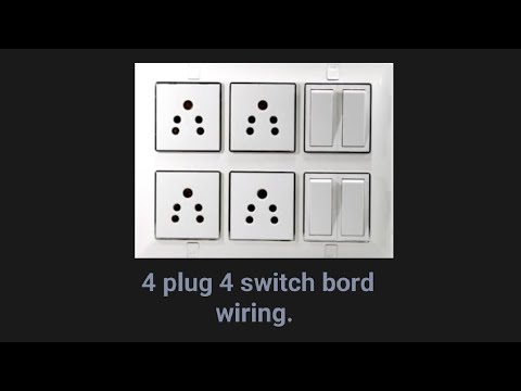 #4 plug 4 switch bord wiring.# - YouTube