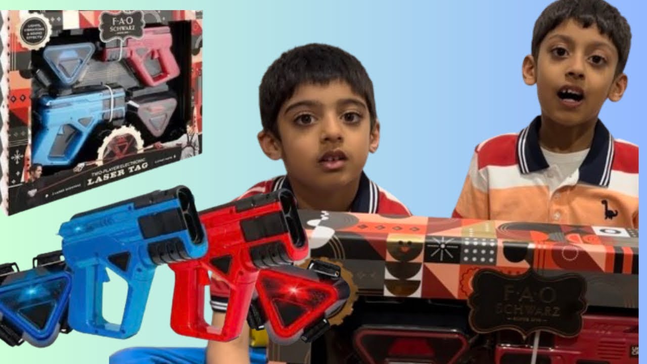Fao Schwarz Dual Blast Laser Tag 2 Pack#lasergun - YouTube