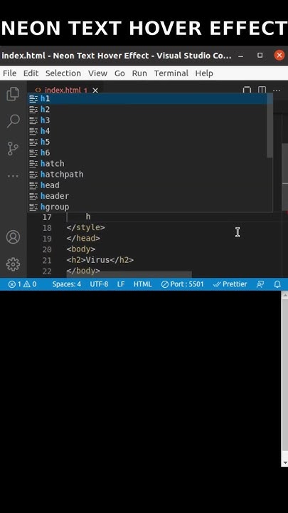 Neon Text Hover Effect | HTML CSS #htmlcss #hovereffect - YouTube