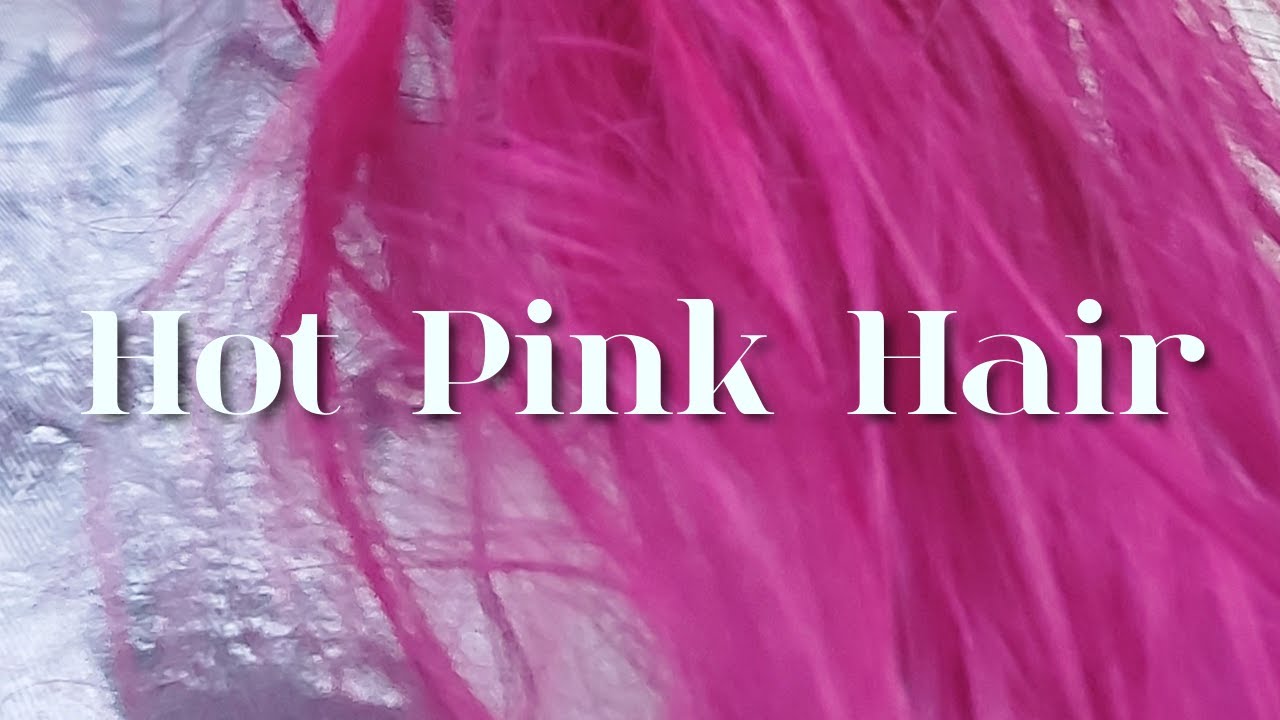 Dying My Hair Hot Pink (Bleach Results) - YouTube