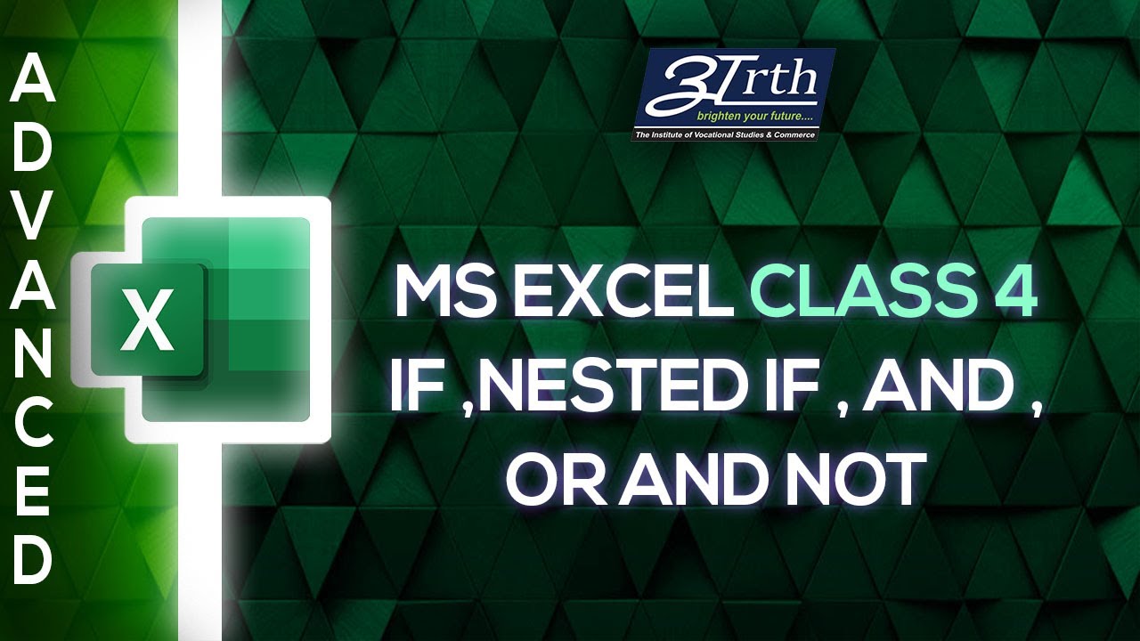 If Else In Excel And OR Function In Excel Advance Excel Class 4 If Else In Excel And OR Function In Excel Advance Excel Class 4