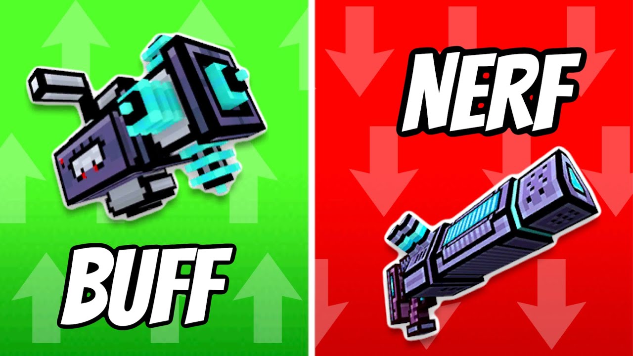 Top 10 Weapons that need a BUFF or NERF | Pixel Gun 3D - YouTube