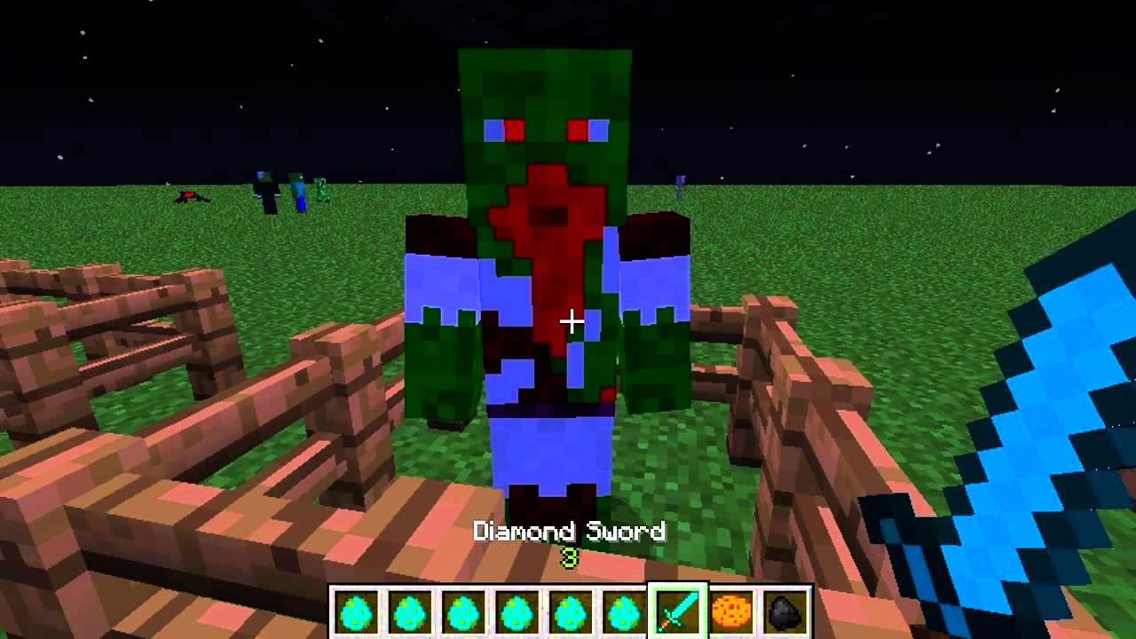 Minecraft MOD # Mó Zombies - YouTube