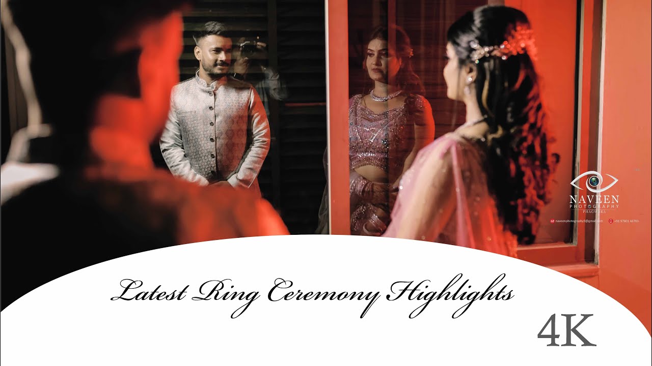 Latest Ring Ceremony Highlights 4K || Pooja & Sachin || Naveen ...