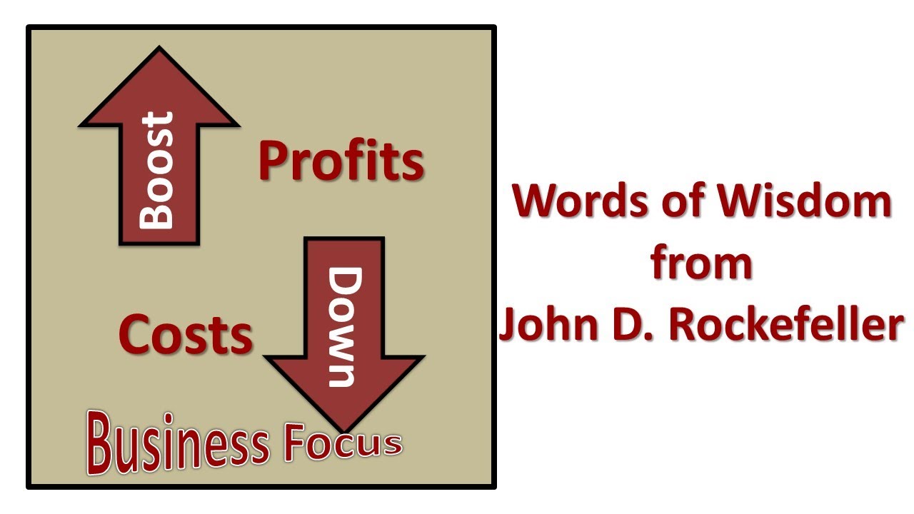 Words of wisdom from John D. Rockefeller - YouTube