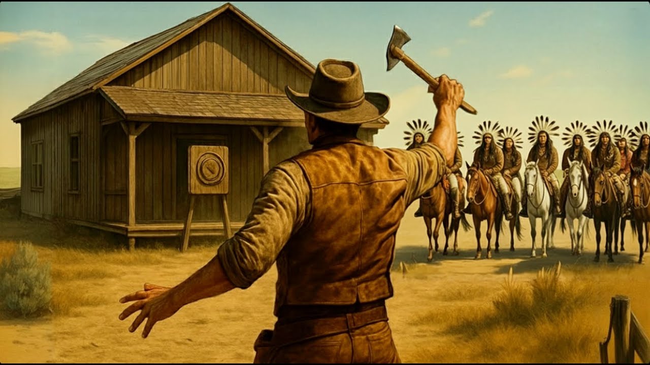 Apache Chief saw rancher Practice Axe throwing - Next day he came with ...