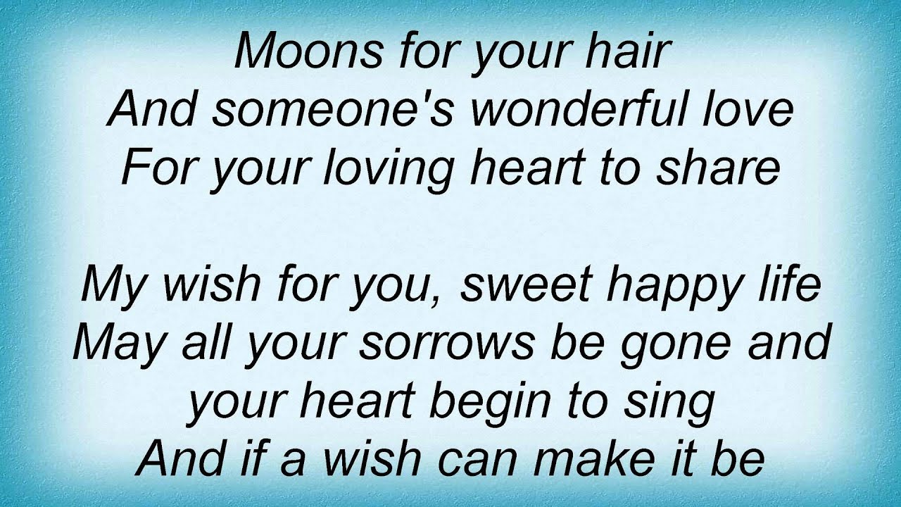 17283 Peggy Lee - Sweet Happy Life Lyrics - YouTube