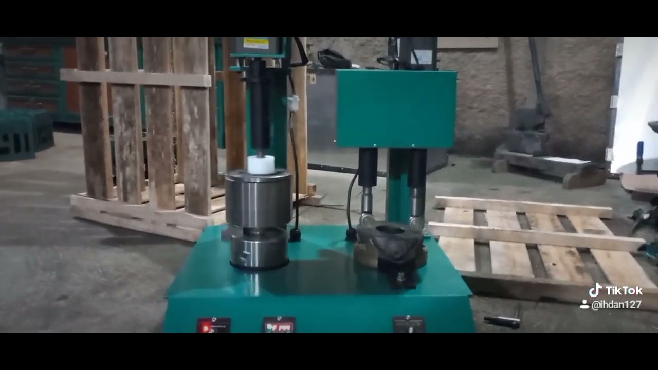 mesin lapping hidrolik cilinder double - YouTube