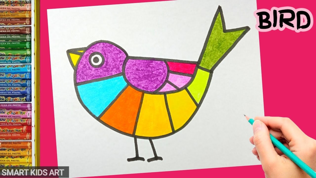 How To Draw Bird | Bird Drawing Easy | Bird | Smart Kids Art - YouTube