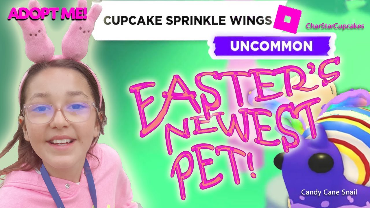🎉🌟🐰 NEW Adopt Me! Pet On Roblox! 👀 Candy Cane Snail! 🐌 Amazing Easter ...