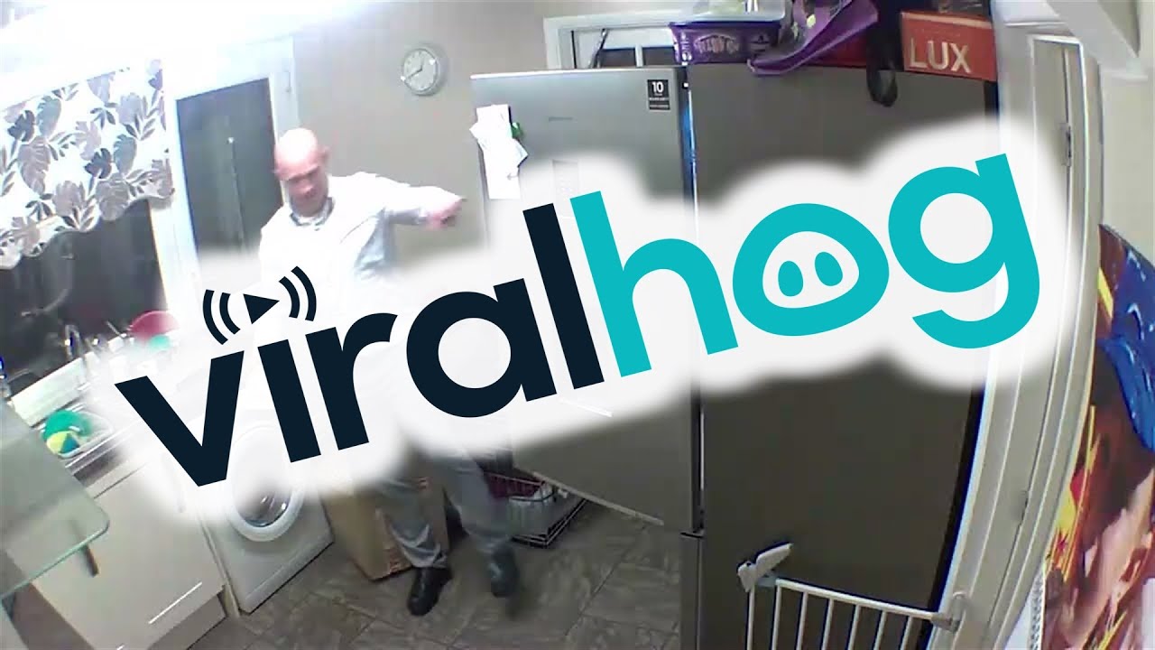 Man Trips Over Box Opening Fridge || ViralHog - YouTube