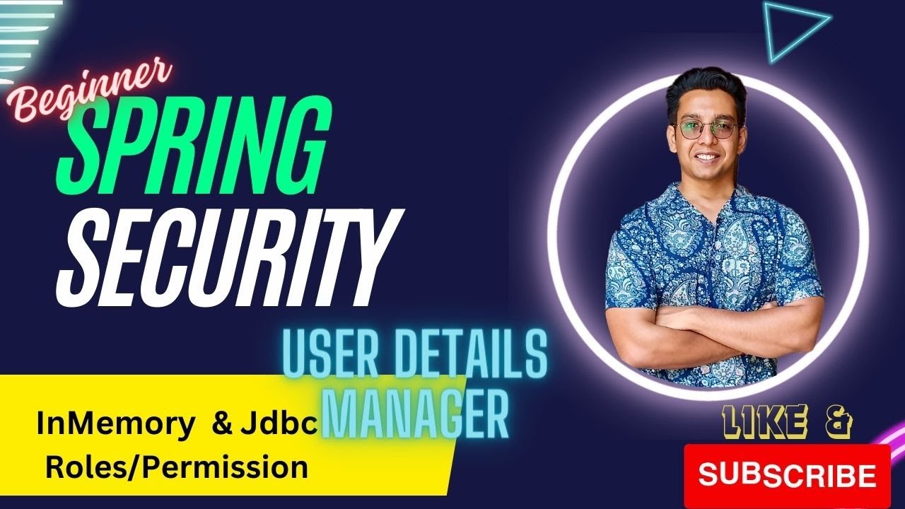 Spring Security Implementing Userdetailsmanager Inmemory And Jdbc