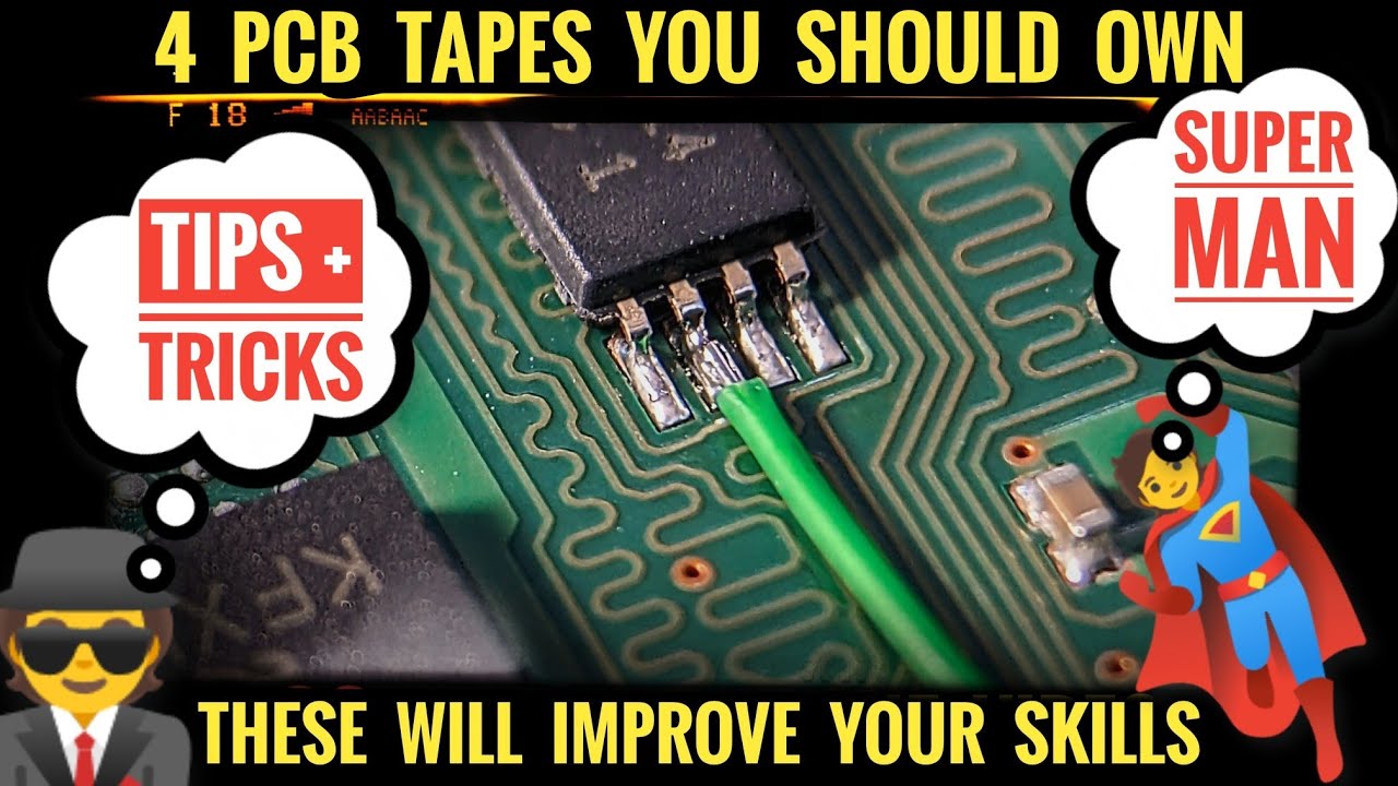 The 4 PCB Tapes You Should Own + Why /Soldering Tutorial - YouTube