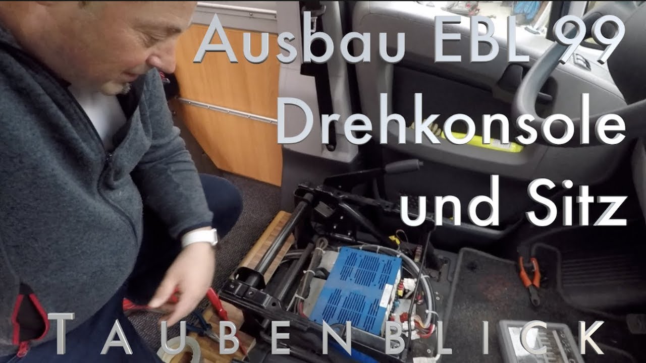 Ausbau EBL 99 Elektroblock, der Drehkonsole und dem Sitz eines Jumper ...