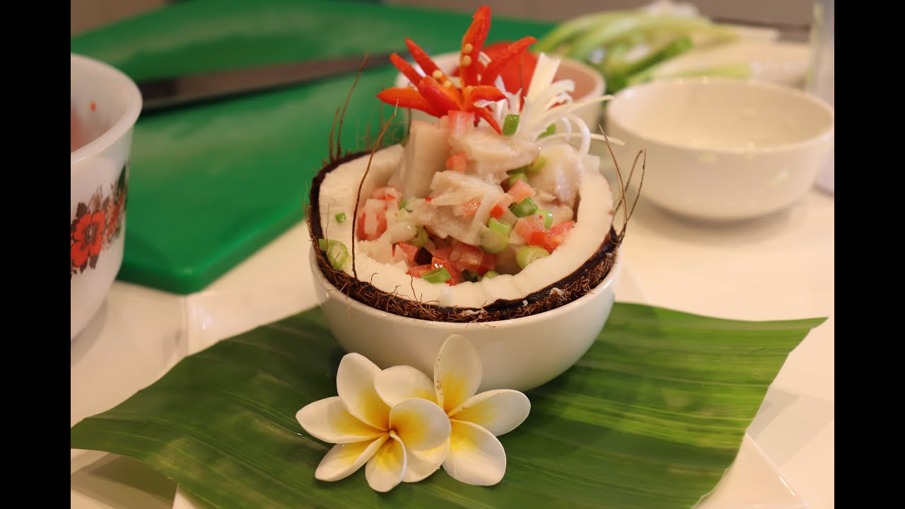 How to make a Fijian Kokoda (Fish ceviche) 2 portion - YouTube