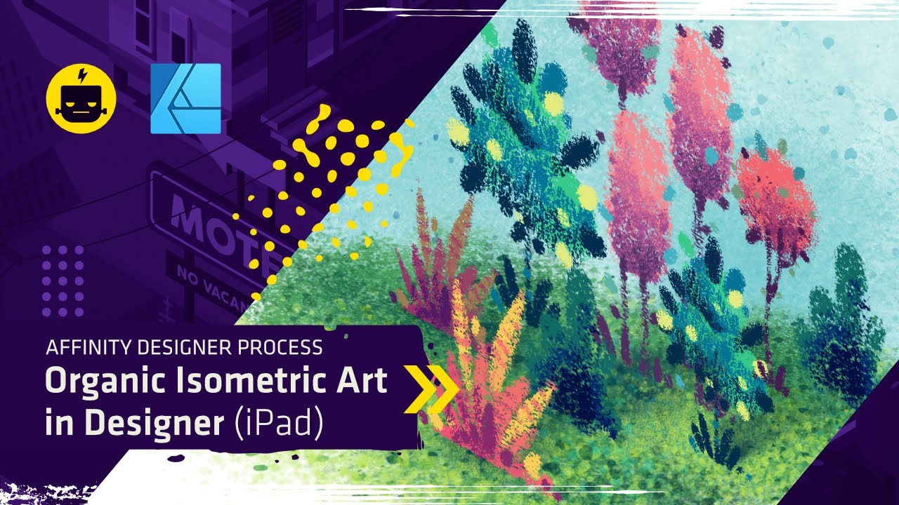Organic Isometric Illustration Process in Affinity Designer for iPad ...