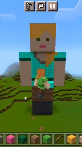 Alex statue in Minecraft #minecraft#crafting#youtubeshort#shorts - YouTube