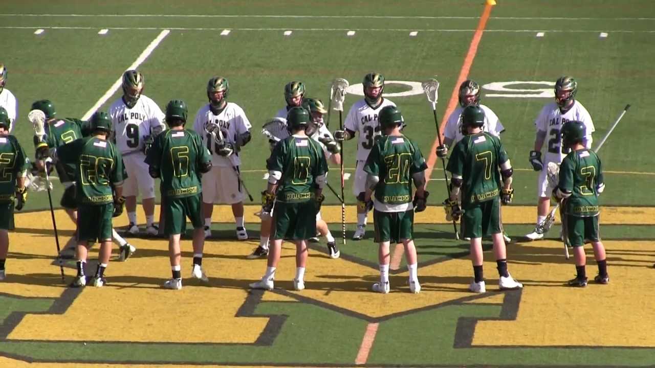 Oregon vs Cal Poly Lacrosse 2012 - YouTube