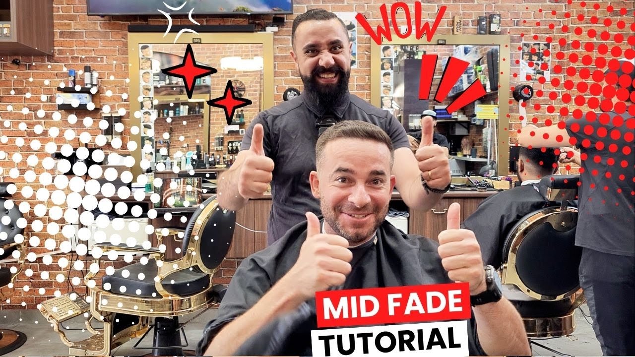 ASMR BARBER . "Mid Skin Fade Tutorial | Step-by-Step Guide for a Clean ...