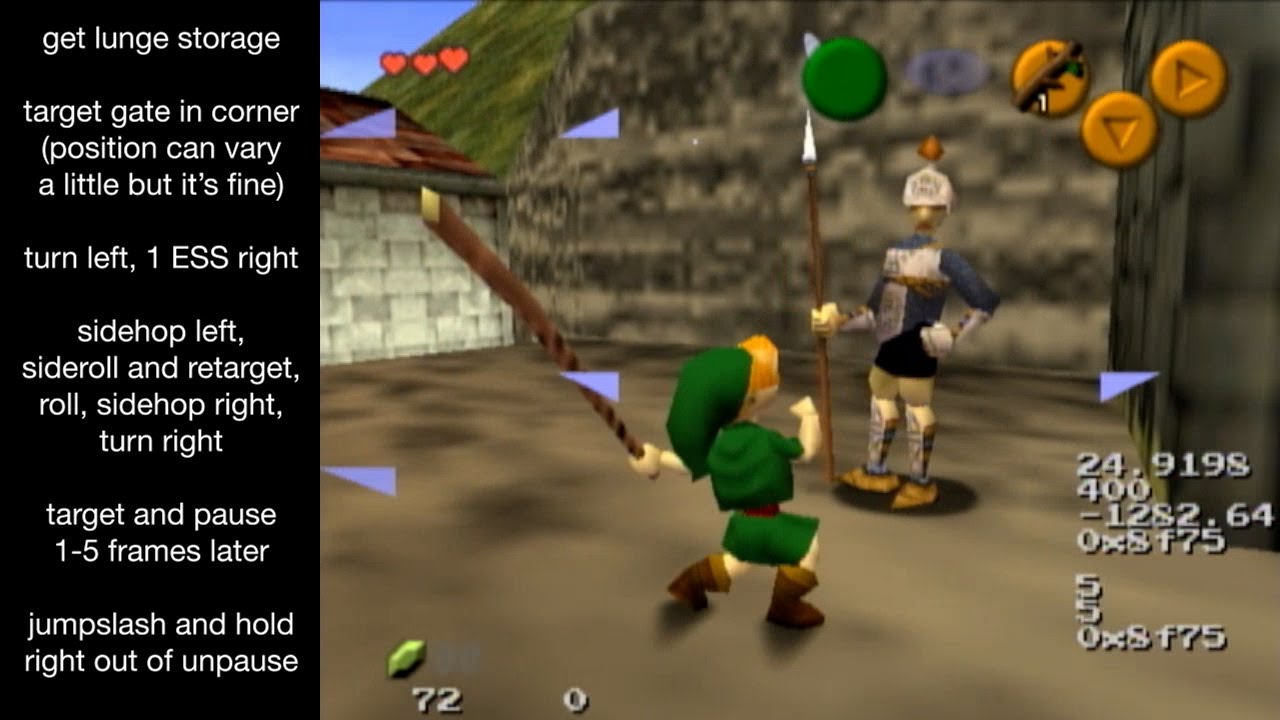 Kakariko Gate Skip with Lunge Storage Setup - YouTube