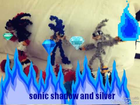 pipe cleaner sonic shadow and silver theme - YouTube