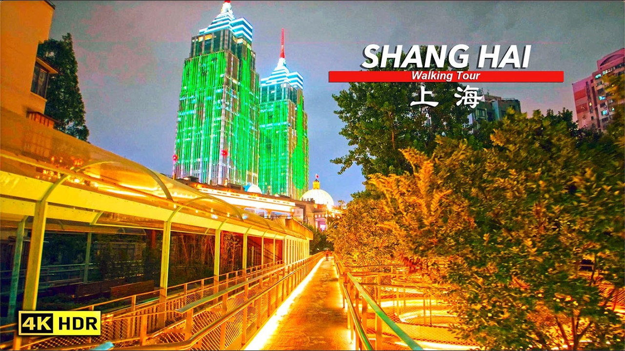 [4K Shanghai Walk] Rainy Streets Before the Typhoon｜Shanghai ...
