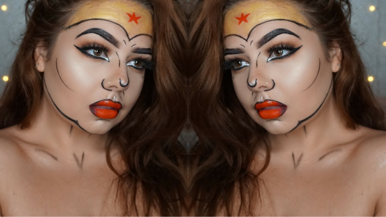 WONDER WOMAN COMIC & Nikkietutorials Inspired | Makeup Tutorial - YouTube