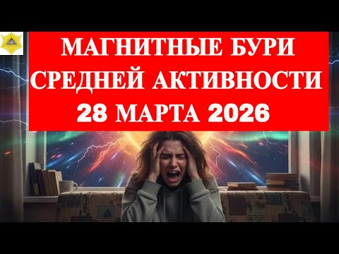 ВНИМАНИЕ! МАГНИТНЫЕ БУРИ СРЕДЕЙ АКТИВНОСТИ 28 МАРТА 2026!